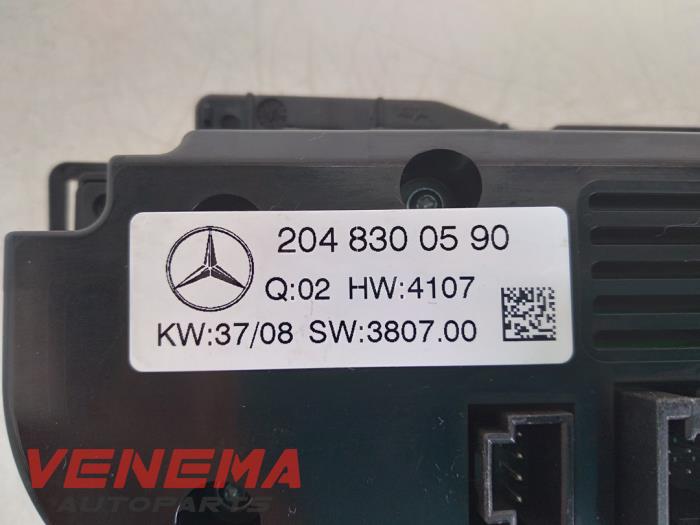 Heater control panel Mercedes C Estate 2.2 C-220 CDI 16V - A2048300590 ...