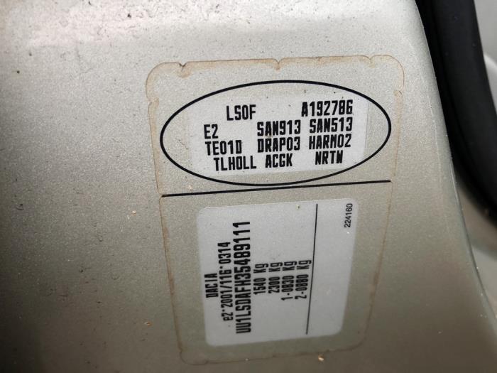 Moteur Dacia Logan 1.6 - K7M710 - Autorecycling N Kossen bv