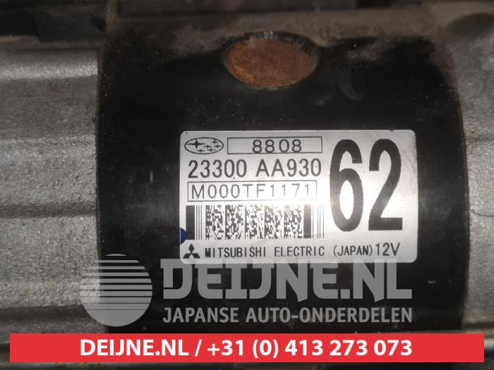 Motor de arranque Subaru Forester 2.5 16V - 23300AA930 FB25C MITSUBISHI