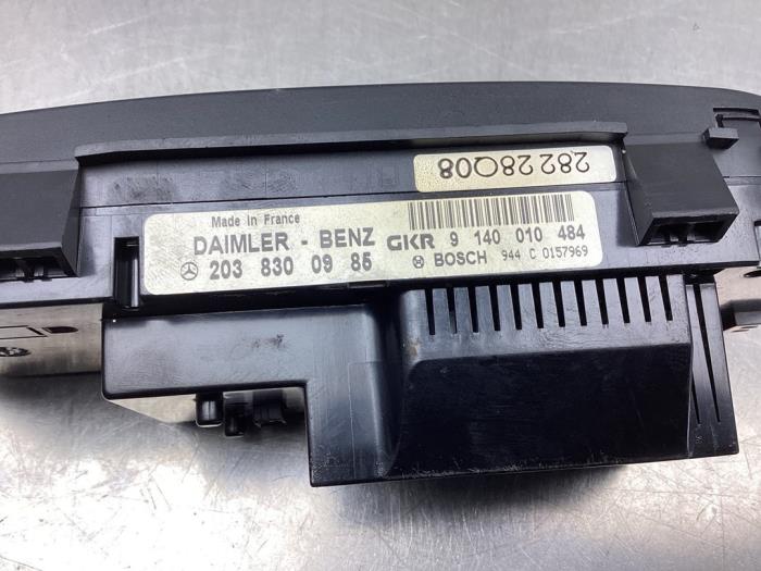 Heater control panel Mercedes C 2.0 C-200K 16V - A2038300385 BOSCH