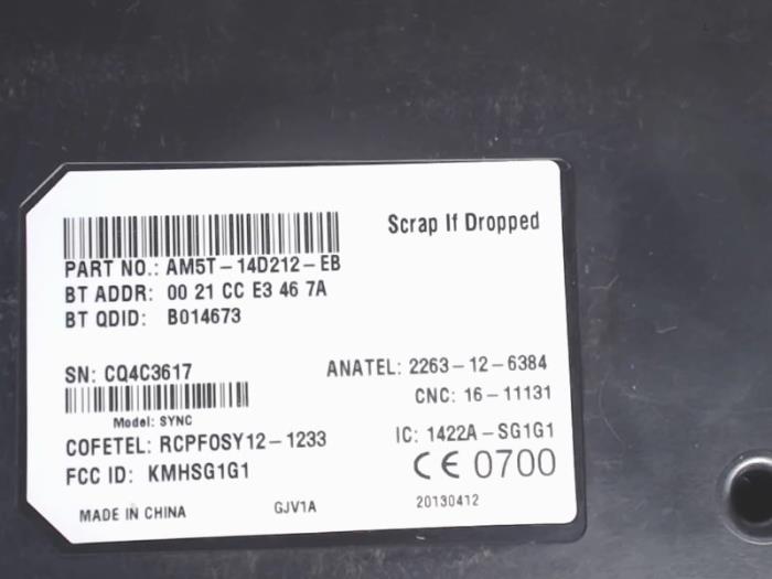 Gateway module Ford Fiesta 6 1.0 EcoBoost 12V 125 - AM5T14D212EB FOMOCO