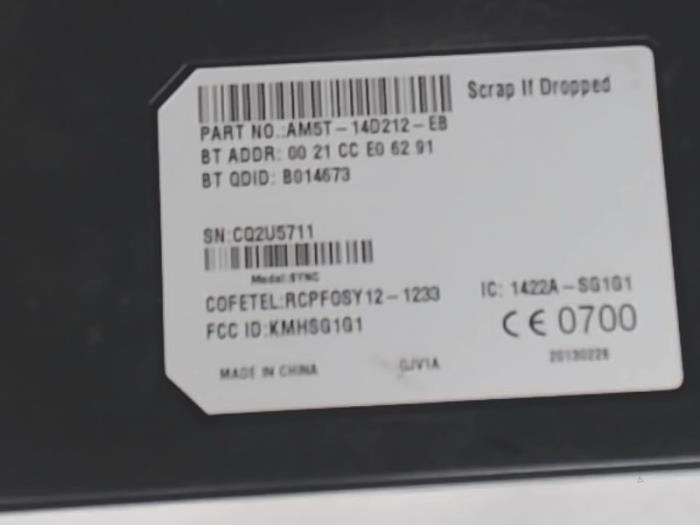 Gateway module Ford Fiesta VII 1.4 16V - AM5T14D212EB FOMOCO