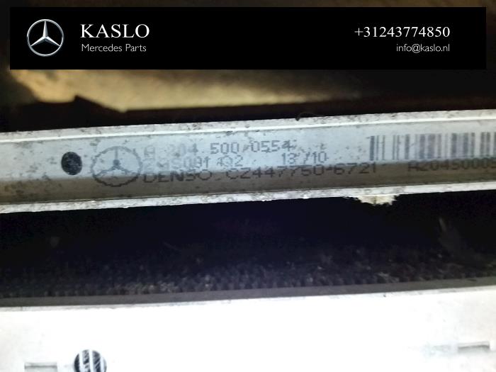 Air conditioning condenser Mercedes E E-350 CDI V6 24V BlueEfficiency ...