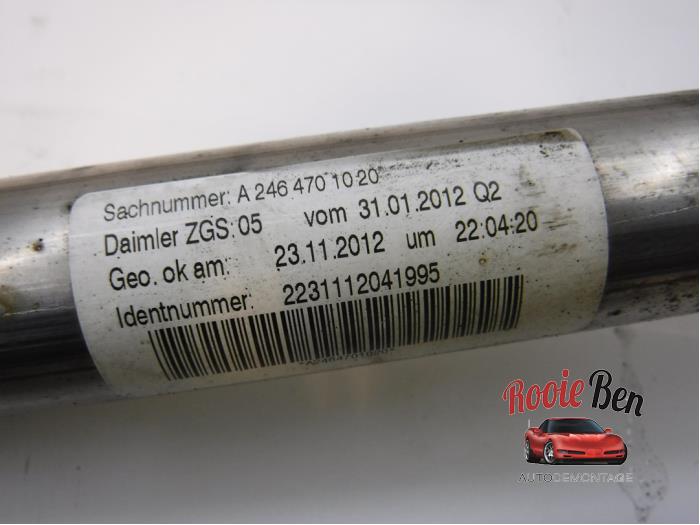 Fuel tank filler pipe Mercedes A 1.5 A-180 CDI, A-180d 16V - A2464701020