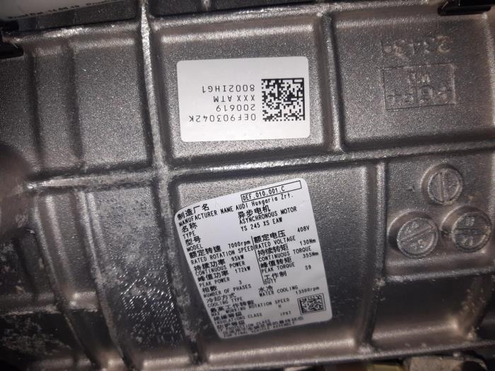 Moteur Audi E-Tron - 0EF903042K EAWA - Gebr.Klein Gunnewiek Ho.BV