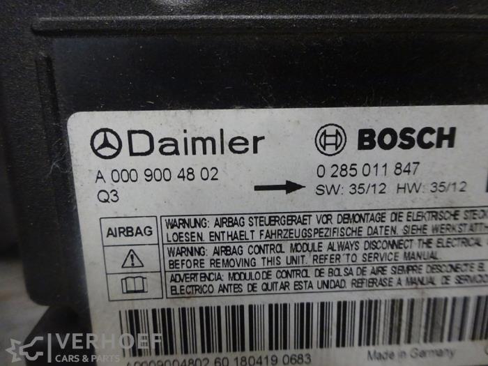 Airbag set+module Mercedes Sprinter 3,5t 314 CDI 16V - A0009004802