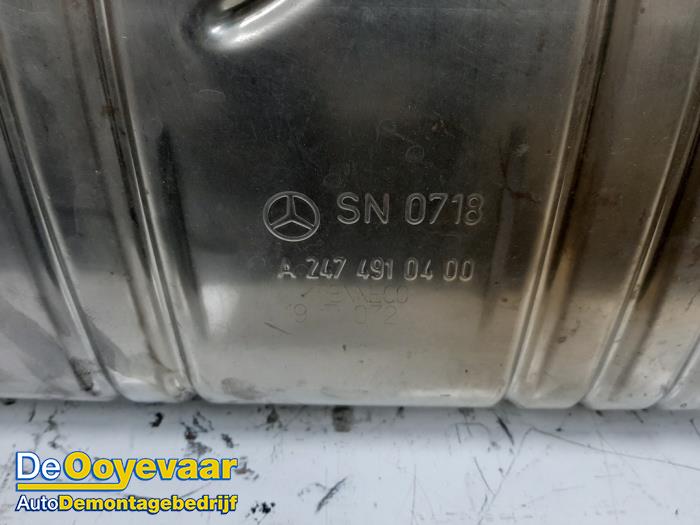 Exhaust rear silencer Mercedes CLA 1.3 CLA-180 Turbo 16V - A2474910400 ...
