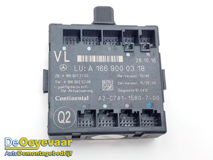 Central door locking module Mercedes GLE AMG Coupe 3.0 43 AMG V6 24V ...