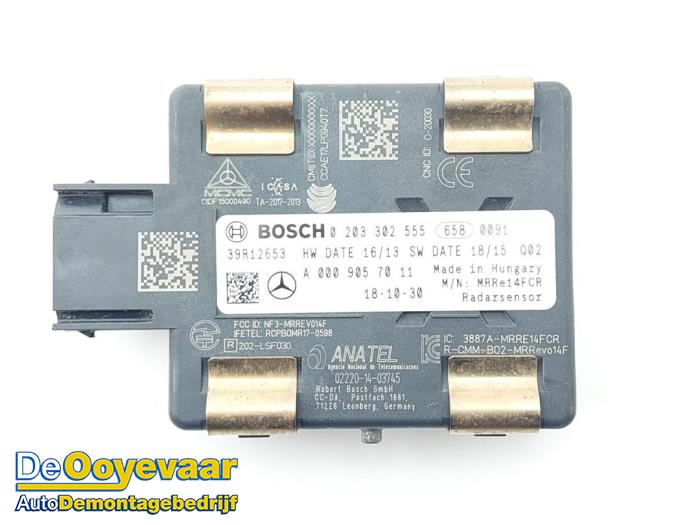 Capteur radar Mercedes A 1.3 A-200 Turbo 16V - A0009057011 ANATEL