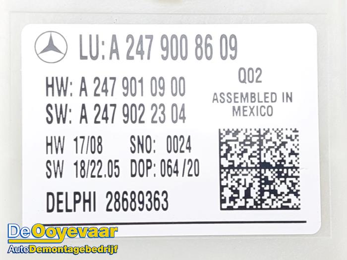 Module tailgate motor Mercedes GLA 1.3 200 Turbo 16V - A2479008609 ...