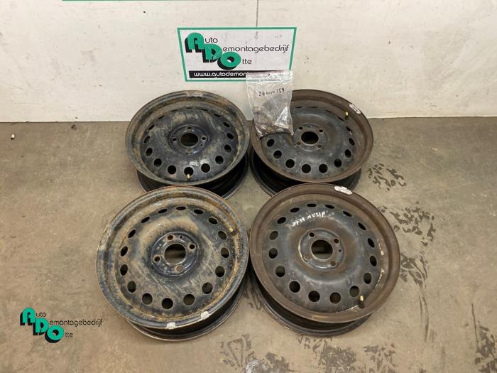 Set of wheels Nissan Micra 1.2 16V NIETAANWEZIG Steel NISSAN