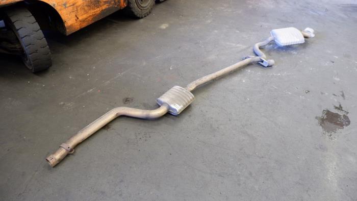 Exhaust central + rear silencers with part number 008 stock