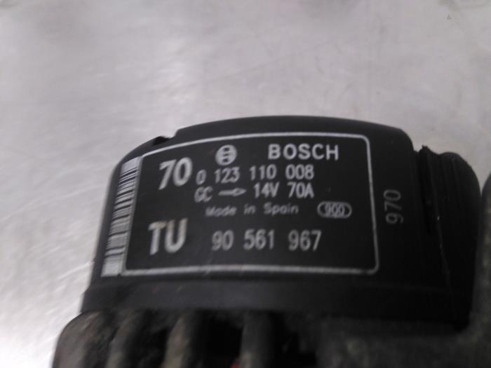 Dynamo Peugeot 307 1.6 16V - 0123110008 NFU BOSCH