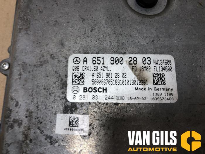 Engine management computer Mercedes Vito Mixto 2.2 116 CDI 16V ...