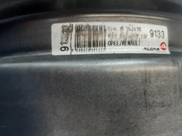 Jante Renault Master IV 2.3 dCi 125 16V FWD - 403000037R Acier / Tôle ALST