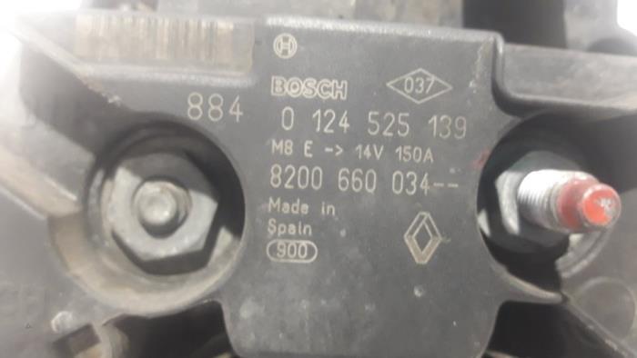 Dynamo Renault Kangoo Express 1.5 dCi 70 - 0124525139 K9K800 BOSCH