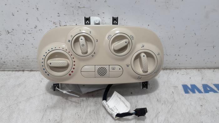 Heater control panel Fiat 500 1.2 69 - 735489774 DELPHI