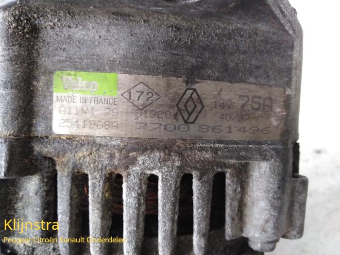 Dynamo Renault Megane 2.0i ,Autom. - 25411908A F3R791 VALEO