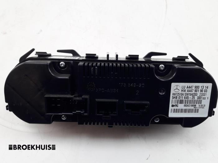 Heater control panel Mercedes Vito 2.2 119 CDI 16V BlueTEC ...