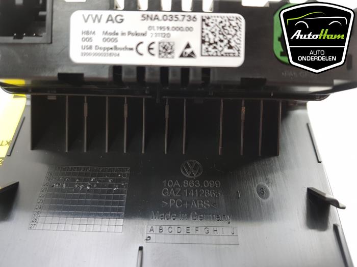 AUX / USB-Anschluss Volkswagen ID.3 First, Life, Pro 58 kWh - 5NA035736 VAG