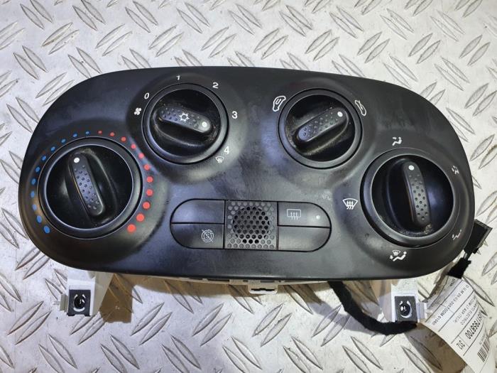 Heater control panel Fiat 500 0.9 TwinAir 85 - 98619180 DENSO