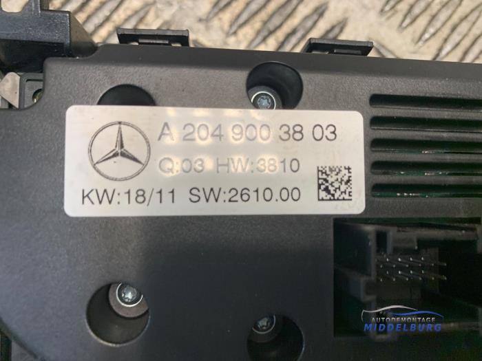 Heater control panel Mercedes C Estate 2.2 C-200 CDI 16V BlueEFFICIENCY ...