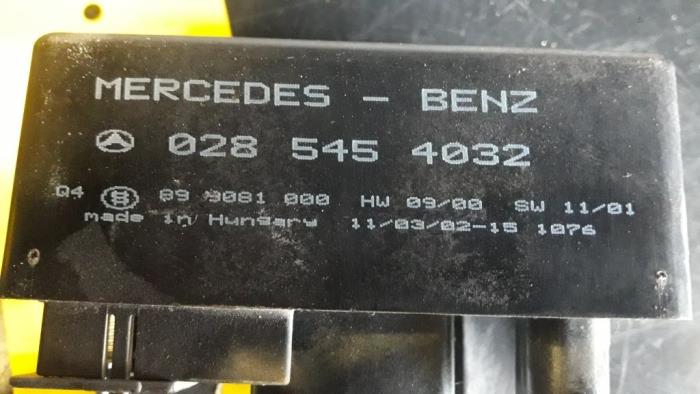 Glow Plug Relay Mercedes Ml I 270 2 7 Cdi 20v A0285454032