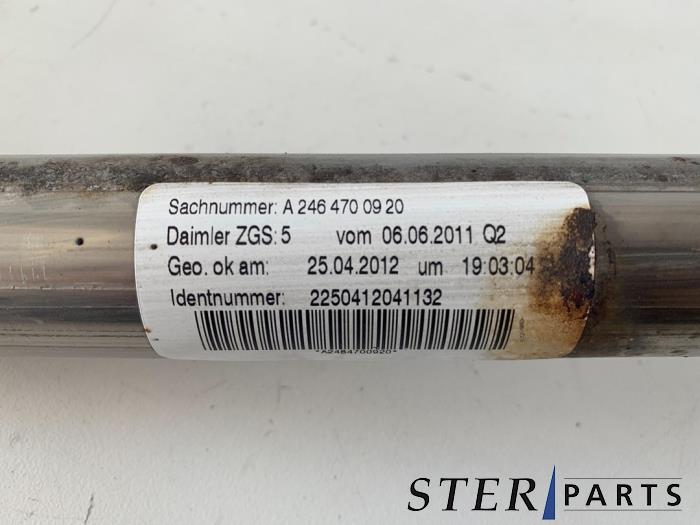 Fuel tank filler pipe Mercedes B 1.6 B-200 BlueEFFICIENCY Turbo 16V ...