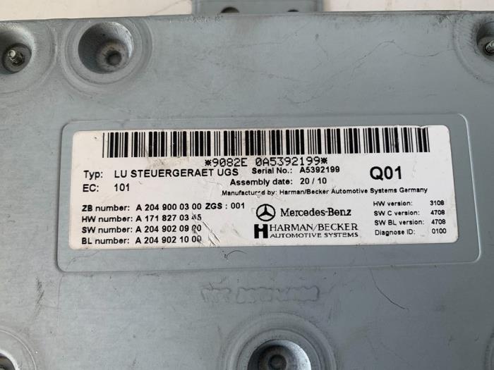 Multi-media control unit Mercedes C 2.2 C-200 CDI 16V BlueEFFICIENCY ...