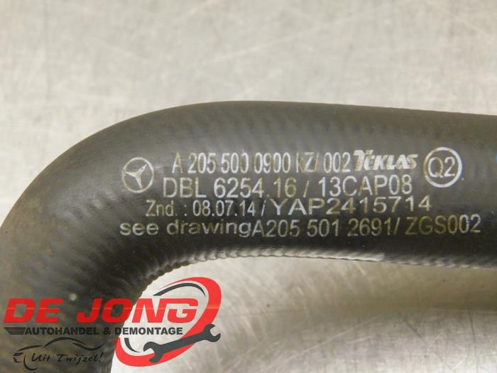 Radiator hose Mercedes C C-200d 2.2 16V - A205500900