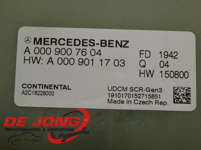 Adblue Computer Mercedes Sprinter 3,5t 314 CDI 2.1 D RWD - A0009007604 ...