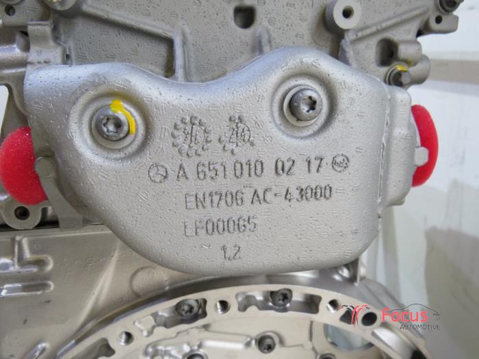 Engine Mercedes Sprinter 3,5t 319 CDI,BlueTEC V6 24V 4x4 - A6510160201 651