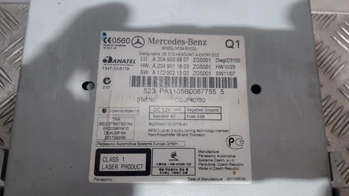 Navigation system Mercedes C 2.2 C-200 CDI 16V BlueEFFICIENCY - A1729021303