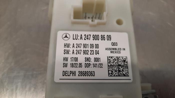 Computer lighting module Mercedes EQA 250+ 71 kWh - A2479008609