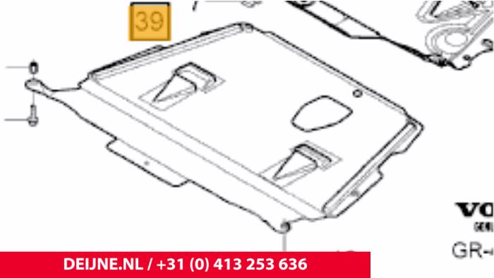 Chapa protectora motor Volvo V50 - 31269431