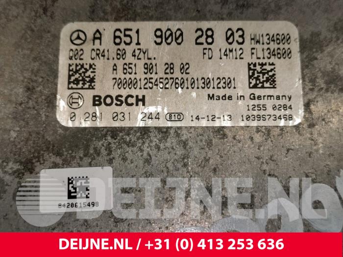 Engine management computer Mercedes Vito 2.2 114 CDI 16V - A6519002803 ...