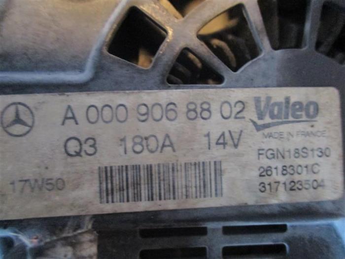 Dynamo Mercedes Sprinter 3,5t 314 CDI 16V - A0009068802 651955