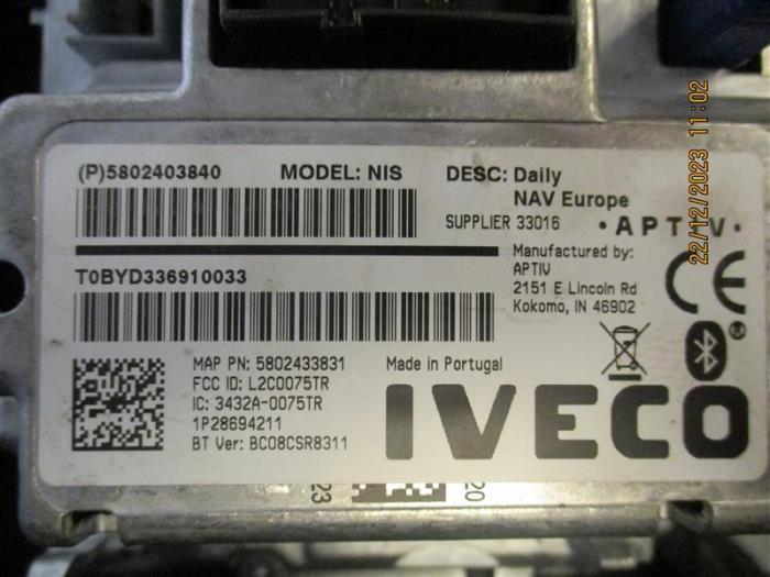 Affichage navigation Iveco Daily - 5802403840