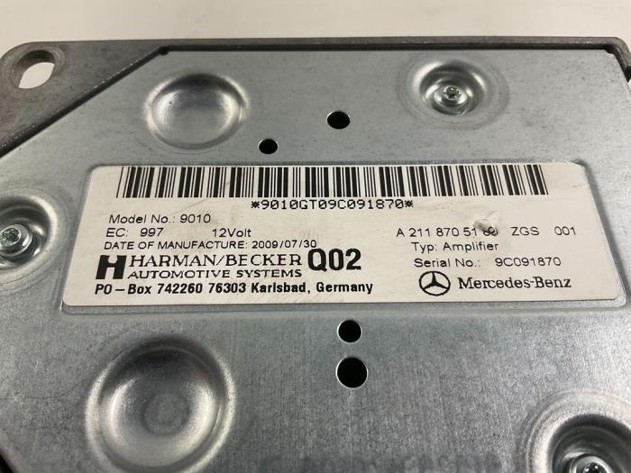 Radio amplifier Mercedes E E-350 CDI V6 24V BlueEfficiency - 2118708189 ...