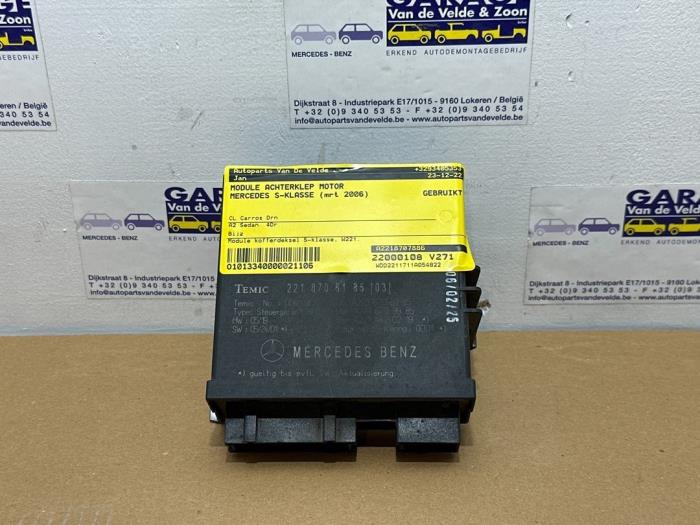 Module tailgate motor Mercedes S 5.5 S-550 32V - A2218706185