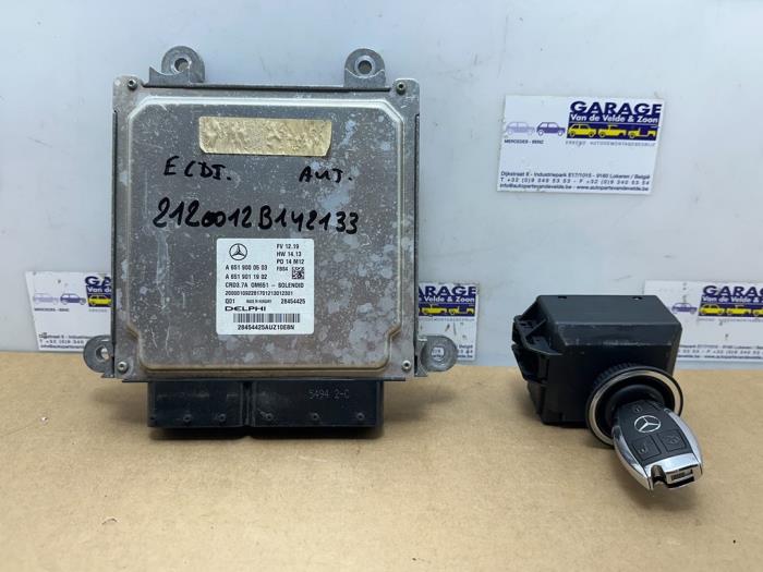 Ignition lock + computer Mercedes E E-220 CDI 16V BlueEfficiency ...