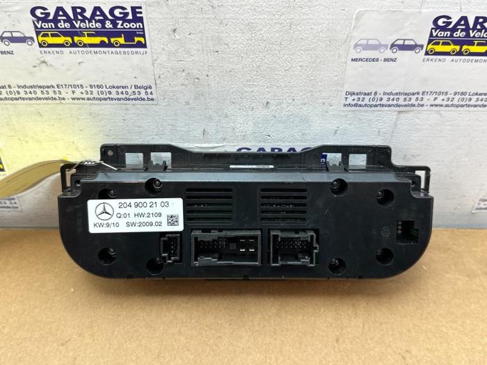 Heater control panel Mercedes C 2.2 C-200 CDI 16V BlueEFFICIENCY - A2049002103