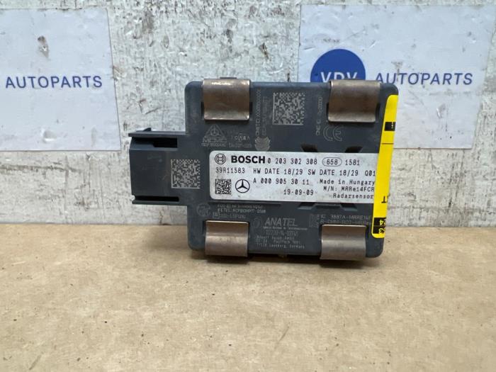 Radar sensor Mercedes C C-200 1.6 CDI BlueTEC, C-200 d 16V - A0009057011