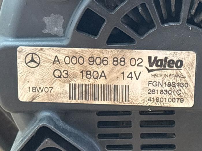 Dynamo Mercedes Sprinter 3,5t 316 CDI 16V - A0009068802 651955