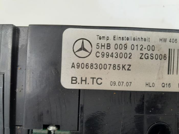 Heater control panel Mercedes Sprinter 3,5t 311 CDI 16V - A9068300785 ...