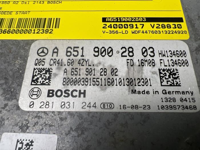 Engine management computer Mercedes Vito 2.2 116 CDI 16V - A6519002803 ...