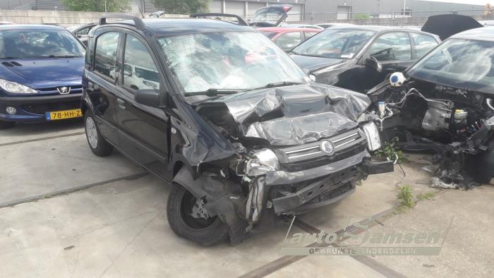 Fiat Panda 1.2 Fire Damaged vehicle (2007, Black)