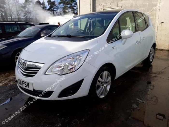 Opel Meriva 1.4 Turbo 16V Ecotec Salvage vehicle (2011, White)