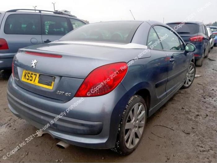 Peugeot 207 CC 1.6 16V Épave (2008, Foncé, Gris)
