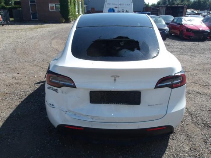 Tesla Model Y EV 4x4 Salvage vehicle (2021, Metallic, White)